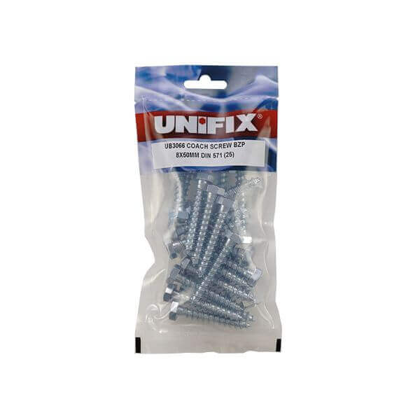 Coach Screws Hexagon Head DIN 571 - BZP Finish – West Midlands Fasteners